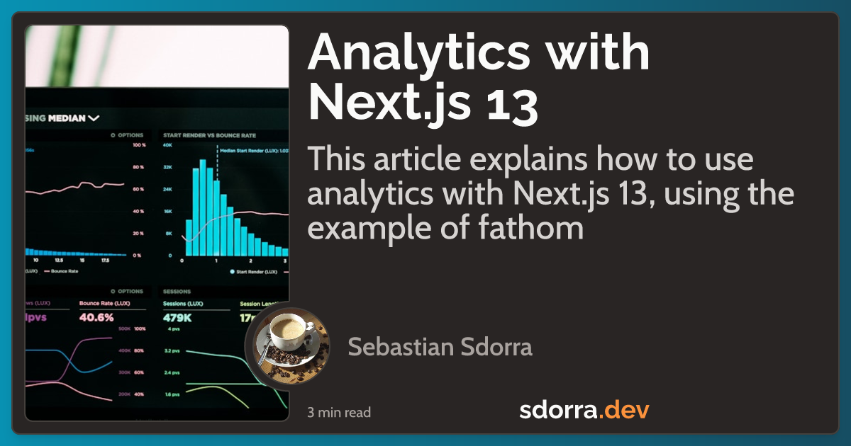 Analytics with Next.js 13 | sdorra.dev