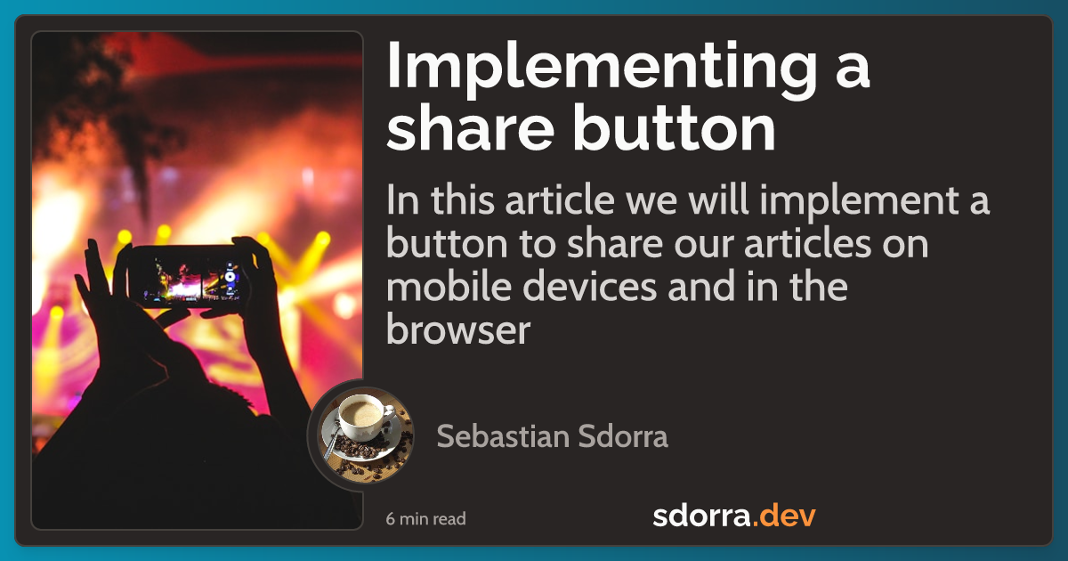 Implementing a share button | sdorra.dev